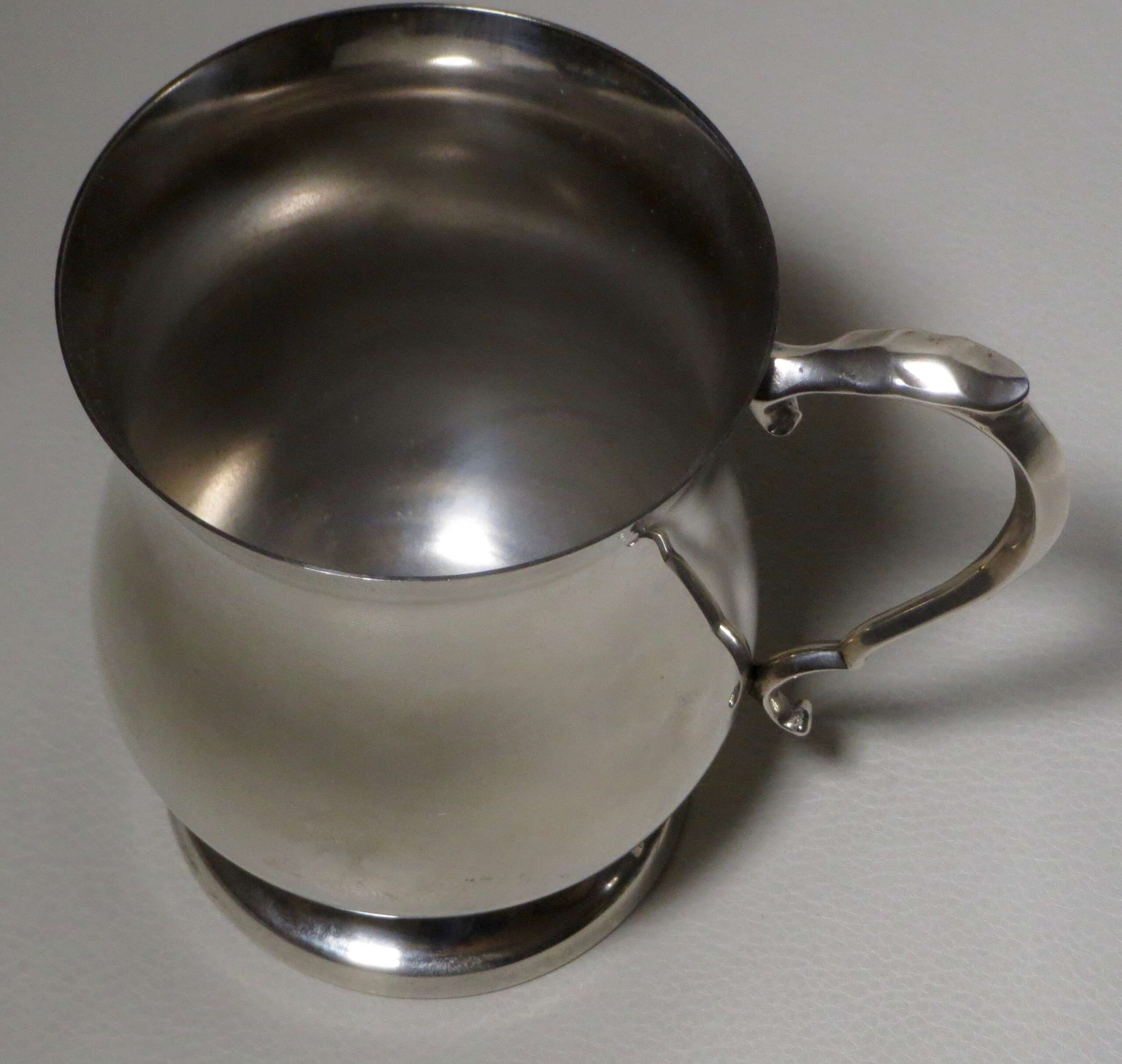 PLATO, Silver plated Tankard.