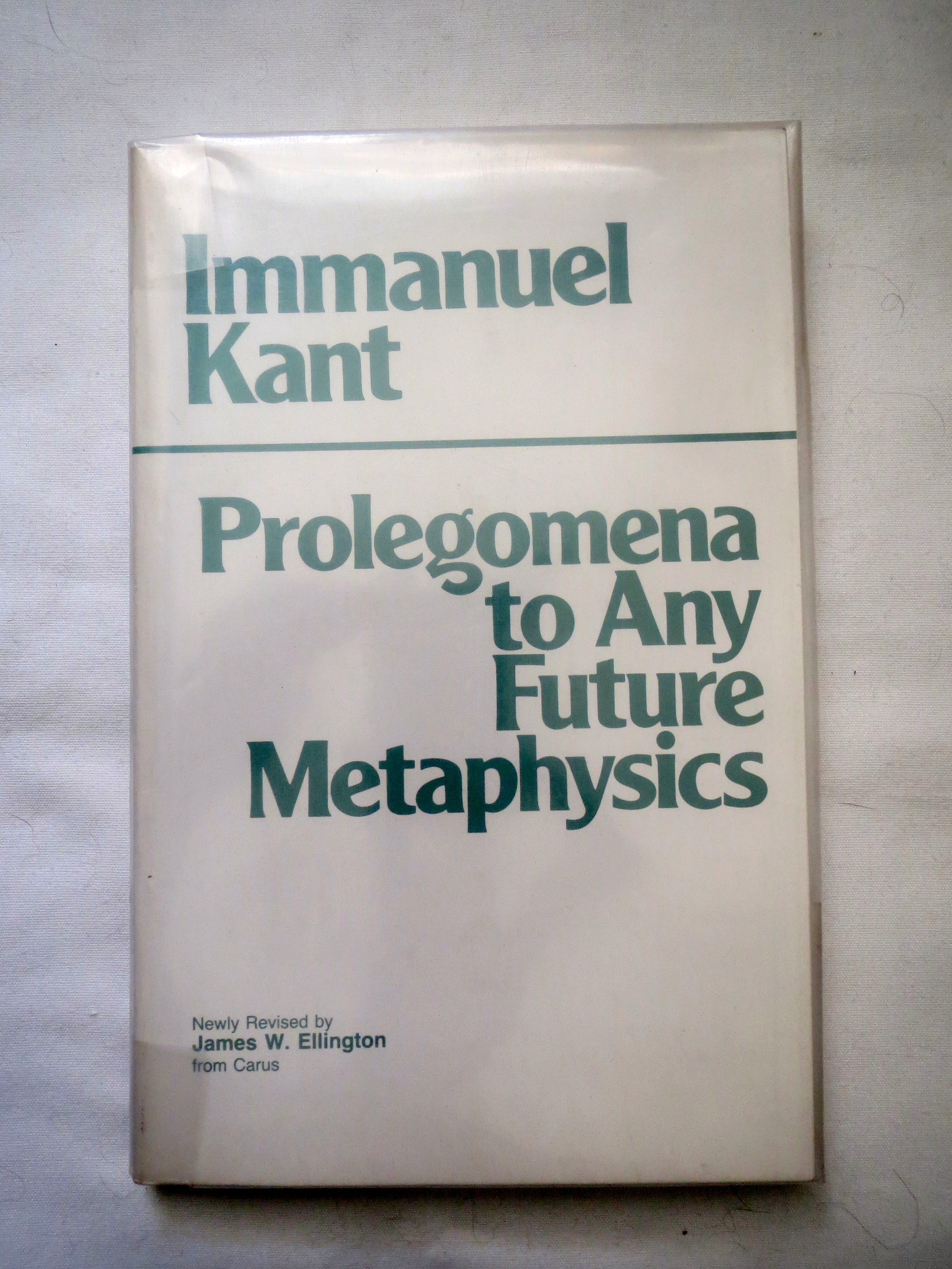 Immanuel Kant, Prolegomena to Any Future Metaphysics (1977).