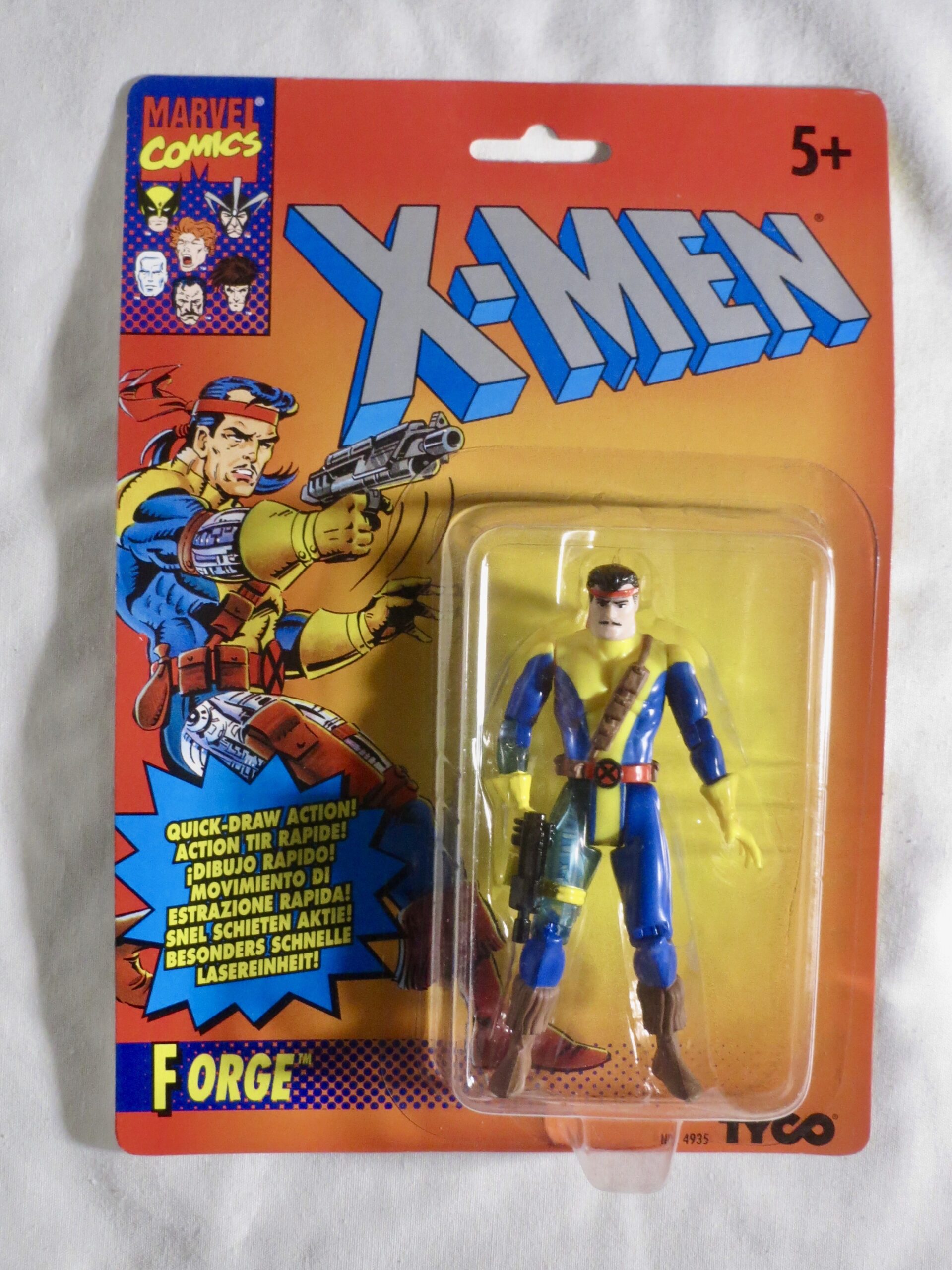 Forge X-men Action Figure on card by TYCO (1993).